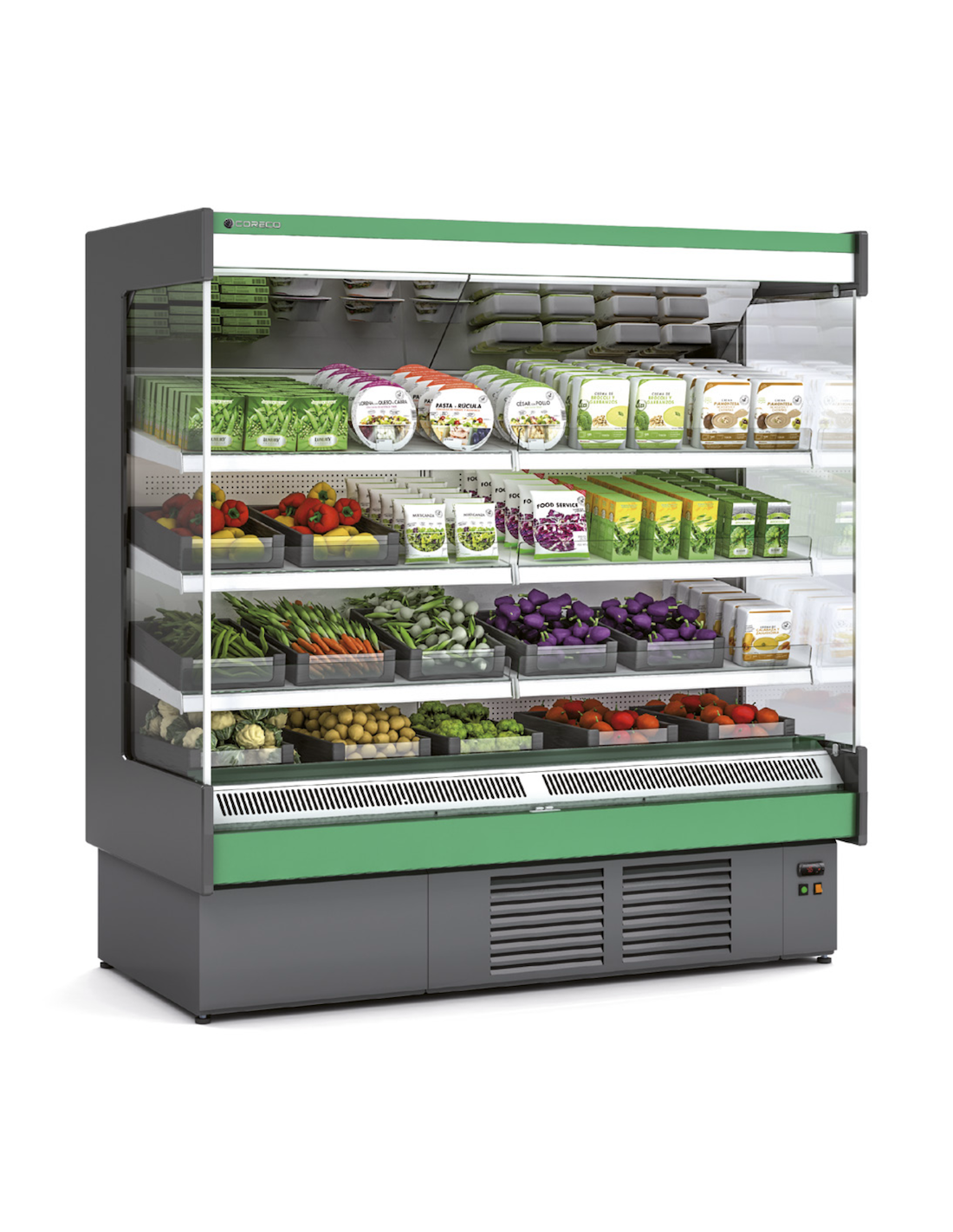 Vitrina mural refrigerado sin puertas fondo 65 CORECO CDS0 H1 - Madrid ...